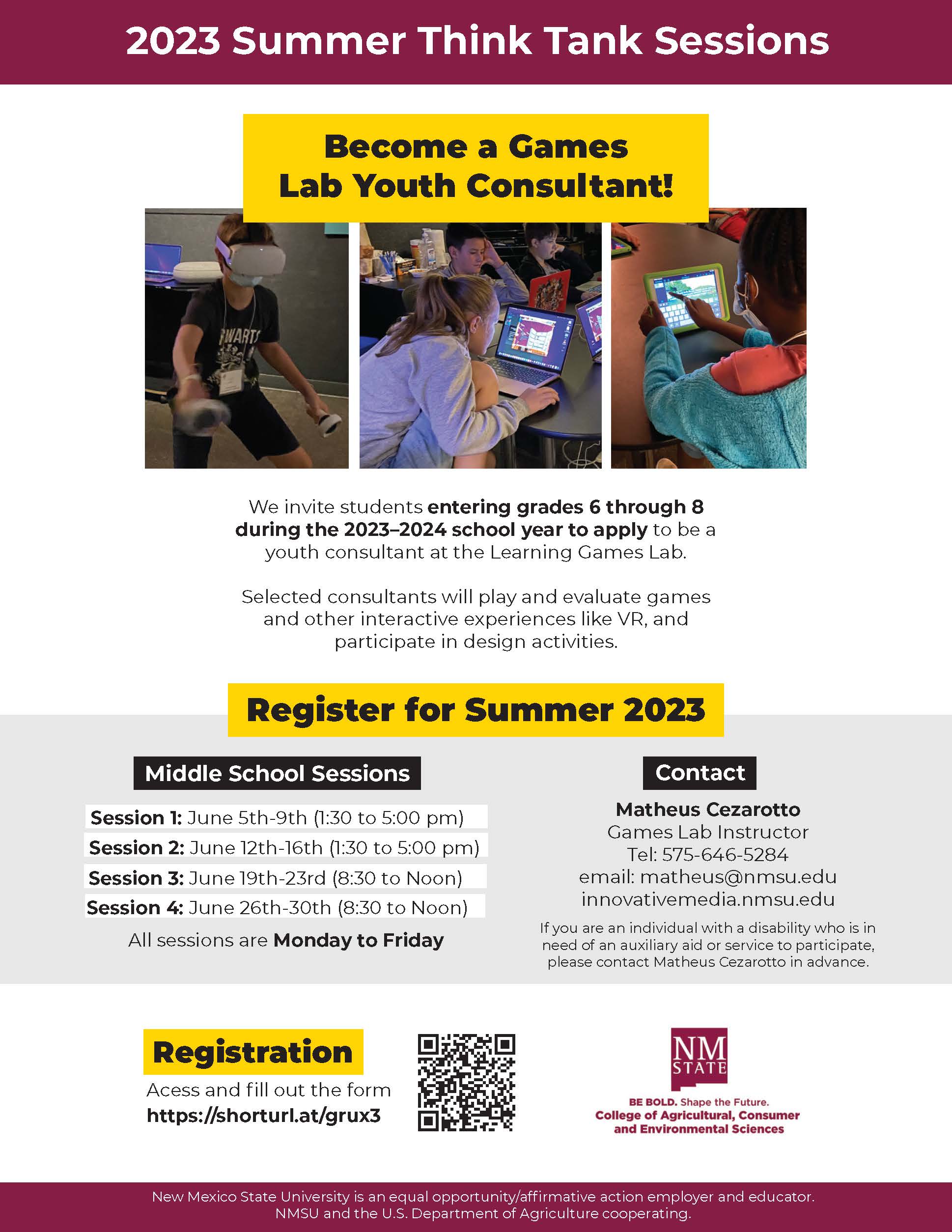 Learning Games Lab | New Mexico State University - BE BOLD. Shape the ...